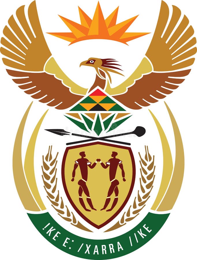 Coat of Arms of the Republic of South Africa Stock Vector ...