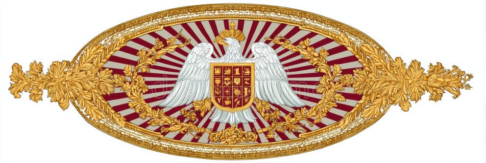 Detailed Representation of a Papal Coat of Arms Featuring a Latin Motto ...