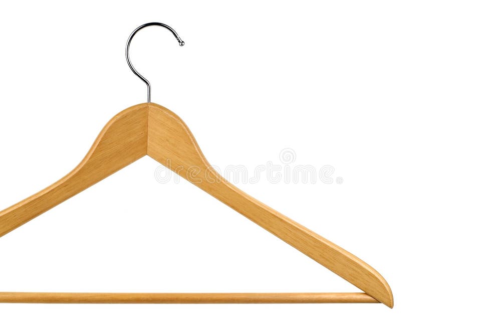 Coat Hanger. stock image. Image of clothes, wood, white - 2120291