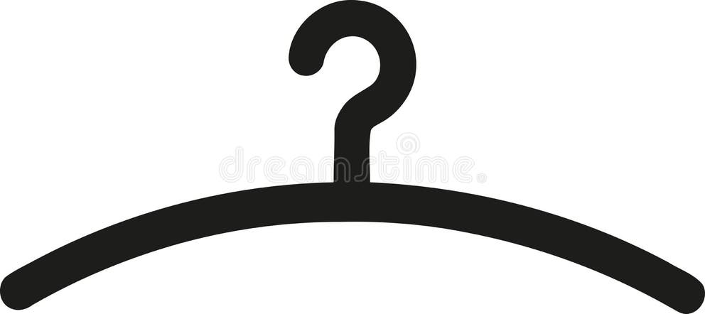 Coat hanger icon stock vector. Illustration of pictogram - 107159801
