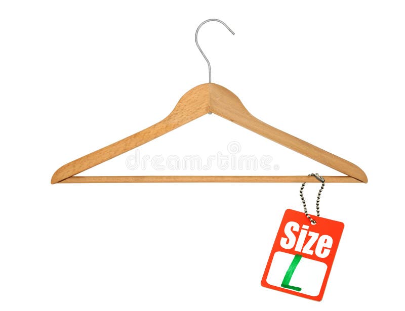 Coat Hanger and Price Tag Isolated Stock Image - Image of bargain ...