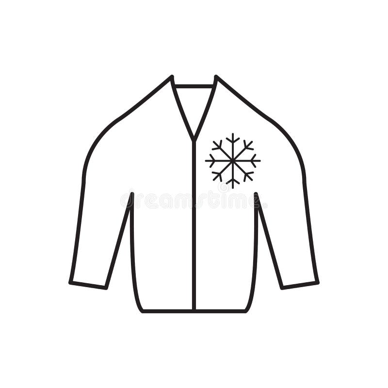 Coat Line Icon Vector Design Graphic Illustration Stock Vector ...