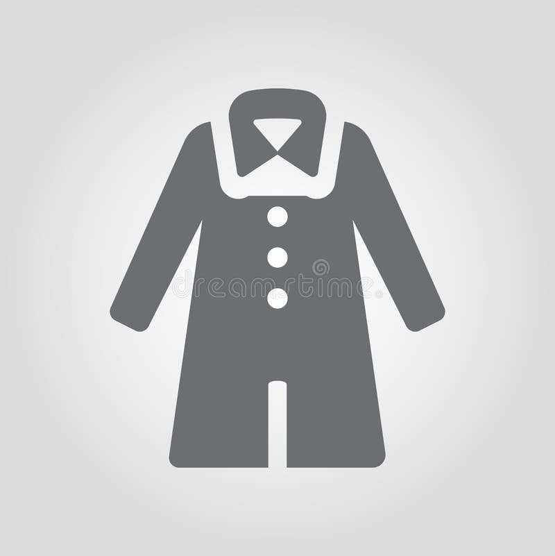 Coat or Overcoat with Buttons Icon Stock Vector - Illustration of ...