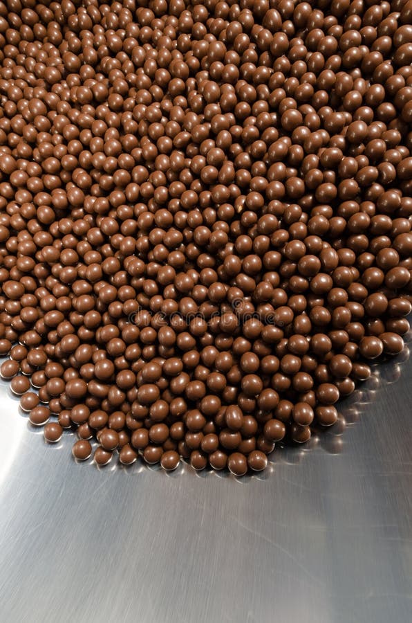 Coated Nuts in the Coating Drum Stock Photo - Image of bonbon, shinny ...