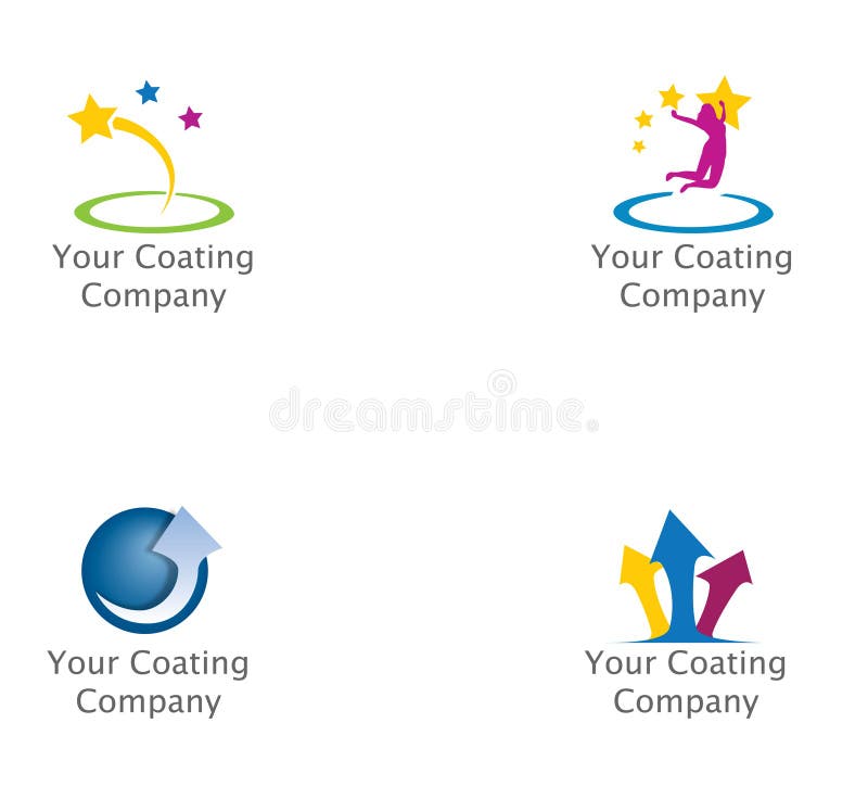 Coating Company Brand stock illustration. Illustration of logo - 18756366