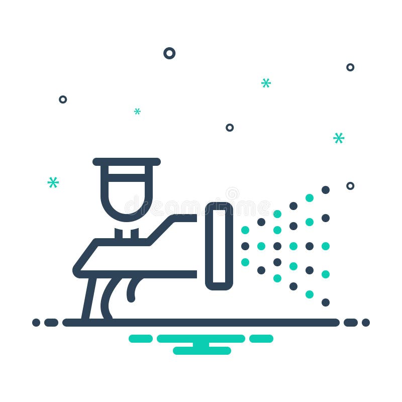 Mix Icon for Coating, Spray and Airbrush Stock Illustration ...