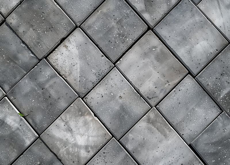 Coating with Modern Textured Paving Tiles of Square Shape. Stock Image ...