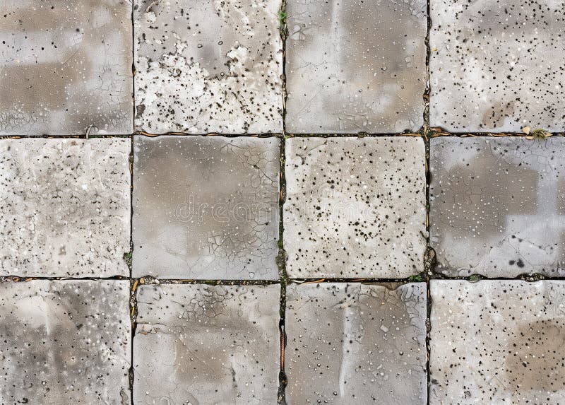 Coating with Modern Textured Paving Tiles of Square Shape. Stock Image ...