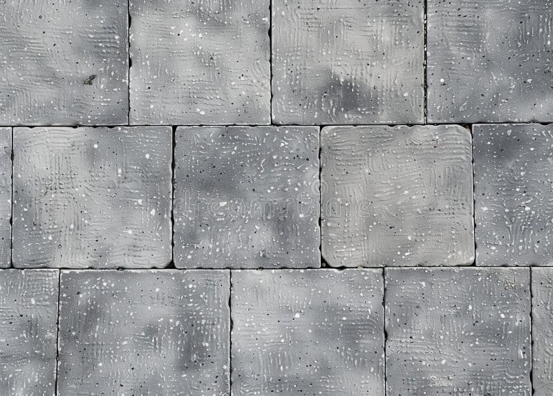 Coating with Modern Textured Paving Tiles of Square Shape. Stock Photo ...