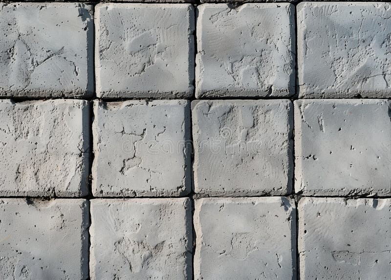 Coating with Modern Textured Paving Tiles of Square Shape. Stock Photo ...