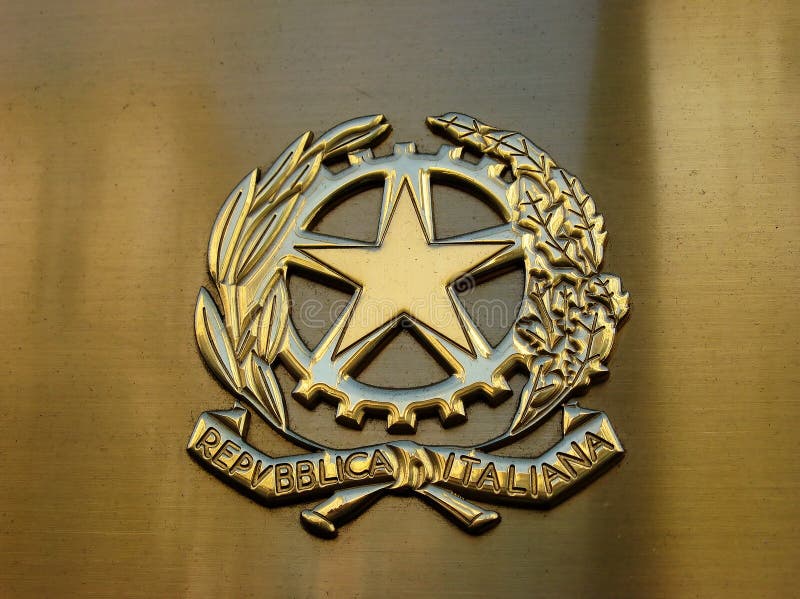 Coats of Arm of Italian Republic Stock Image - Image of metaphoric ...