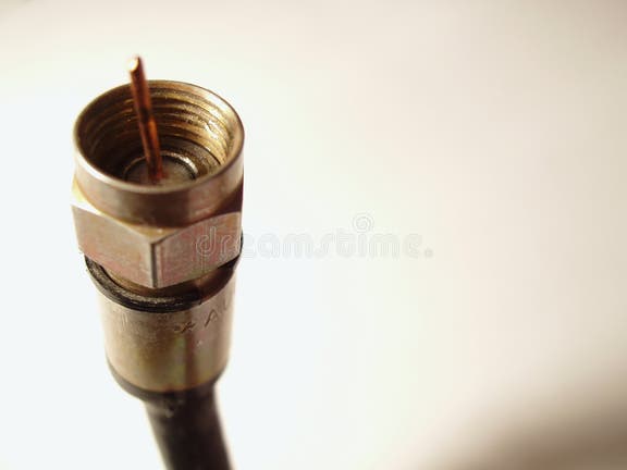 Coax stock image. Image of unplugged, brass, unconnected - 48167