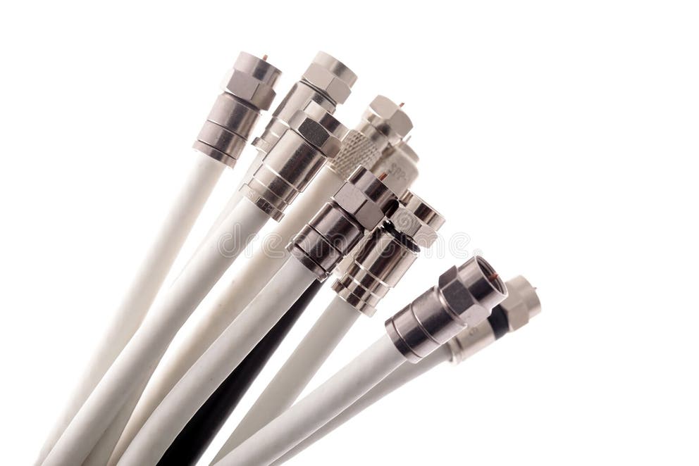 Coax Cables stock image. Image of multimedia, digital - 23976155