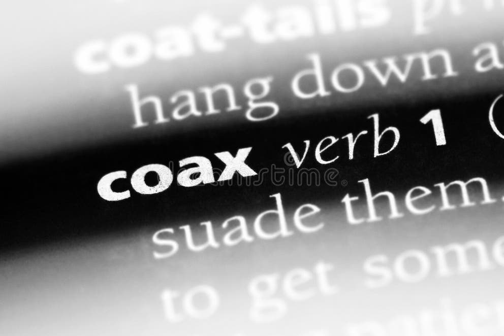 Coax stock image. Image of closeup, macro, text, idea - 114408093