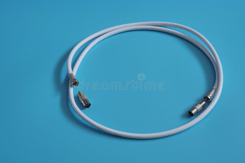 Professional Connectors and Coaxial Cable Stock Image - Image of ...