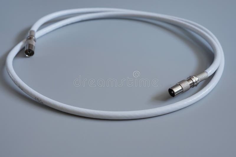 Professional Connectors and Coaxial Cable Stock Image - Image of ...