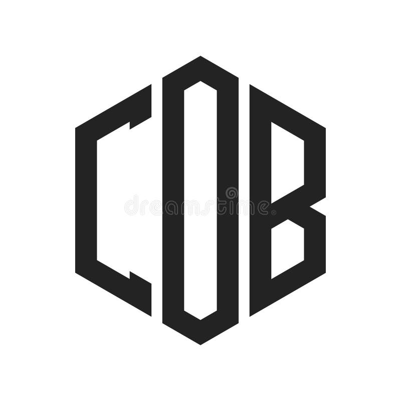 COB Logo Design. Initial Letter COB Monogram Logo Using Hexagon Shape ...
