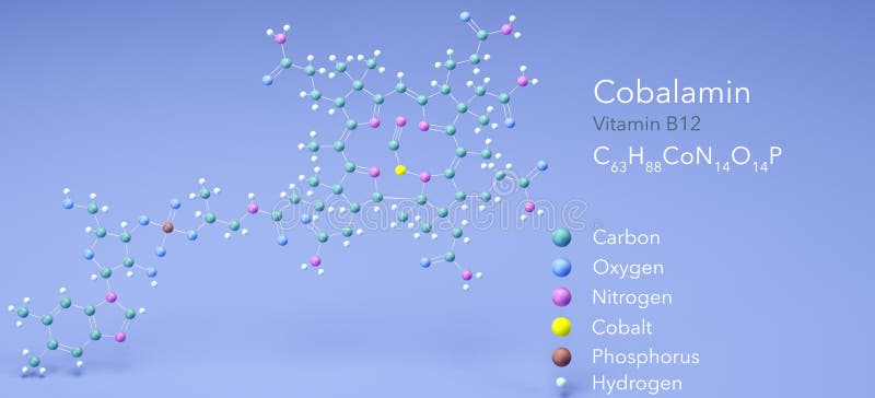 Cobalamin, Vitamin B12, Molecular Structures, 3d Model, Structural ...