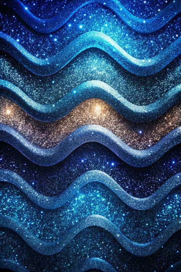 Cobalt Blue Abstract Gradient with Metallic Shimmer and Particles Stock ...