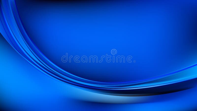 Cobalt Blue Abstract Wave Background Stock Vector - Illustration of ...