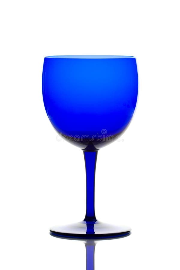 Cobalt blue drinking glass stock image. Image of blue - 63467383