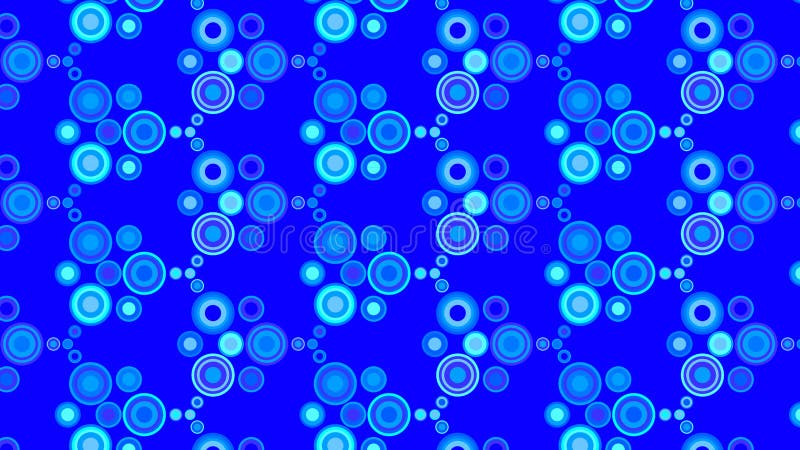 Cobalt Blue Seamless Geometric Circle Pattern Background Design Stock Vector - Illustration of ...