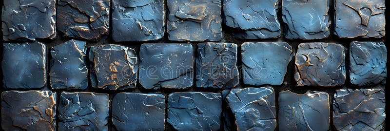 Cobalt Blue Stone Floor with Relief Texture Stock Illustration ...