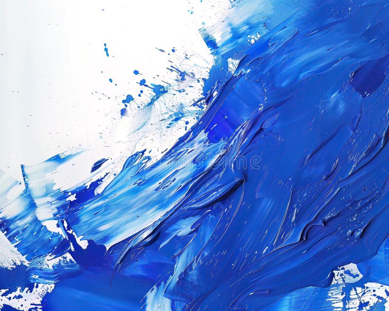 Cobalt Blue Streaking Across a Canvas Bold and Unapologetic Capturing ...