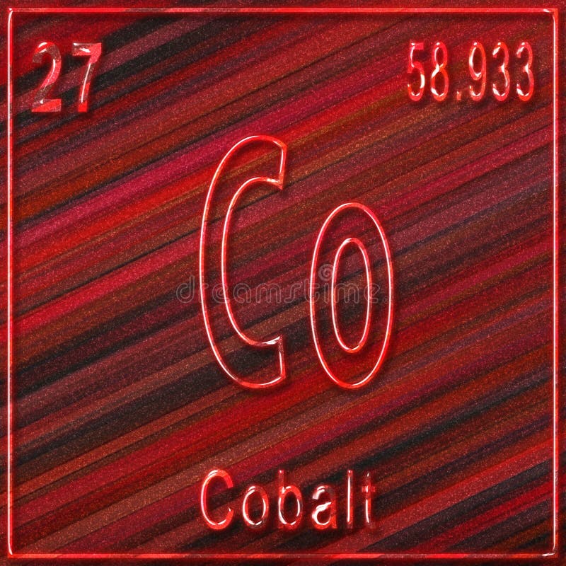 Cobalt. Transition Metals. Chemical Element of Mendeleev`s Periodic ...