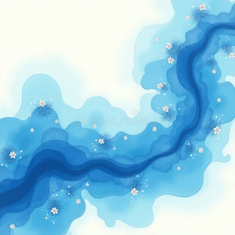 Cobalt Dreamscapes – Geometric Blue Patterns, Ethereal Light Effects & Minimalist Artistic ...