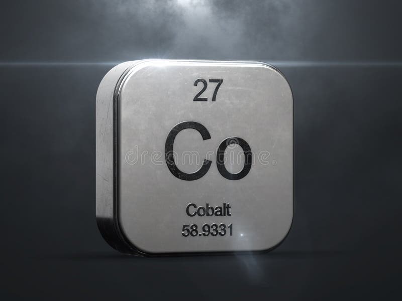 Periodic Table Element Cobalt Icon. Stock Illustration - Illustration ...