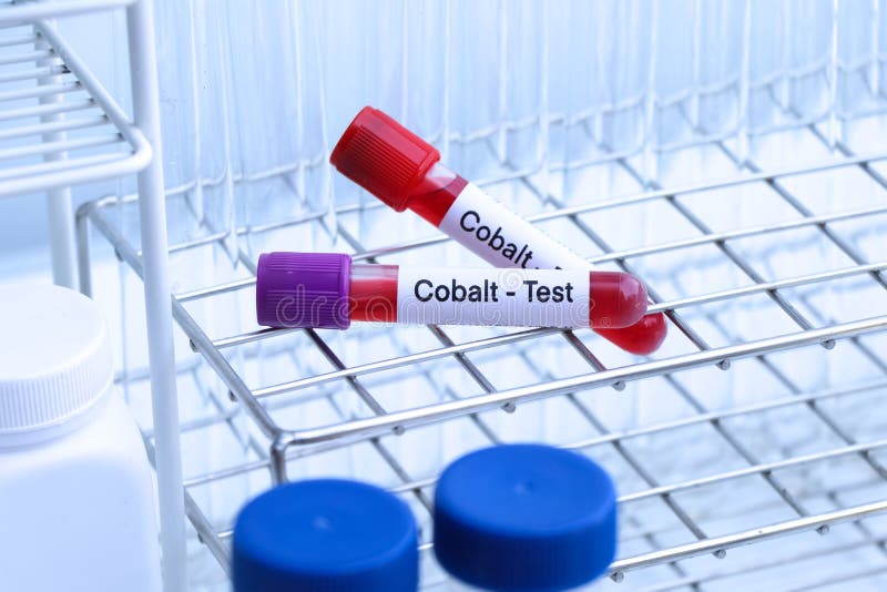 Cobalt Test To Look for Abnormalities from Blood Stock Photo - Image of ...