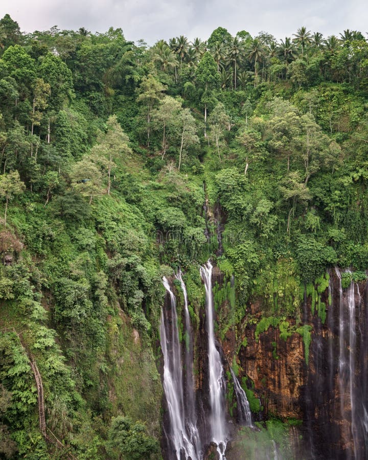 Coban Tumpak Sewu Around Bromo Mountain in East Java Stock Image ...