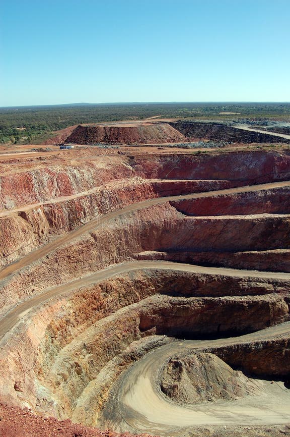 Cobar gold mine Australia stock image. Image of hole - 26418799