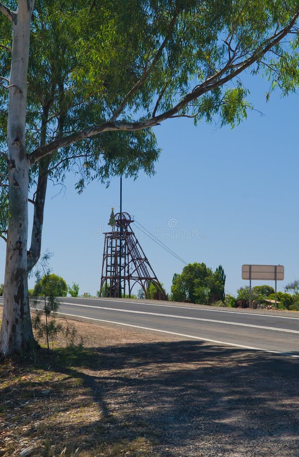 Cobar mining display stock photo. Image of cobars, blue - 64309368
