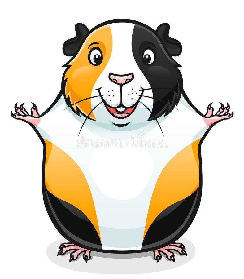 Vecteur mignon de cobaye illustration de vecteur. Illustration du ...