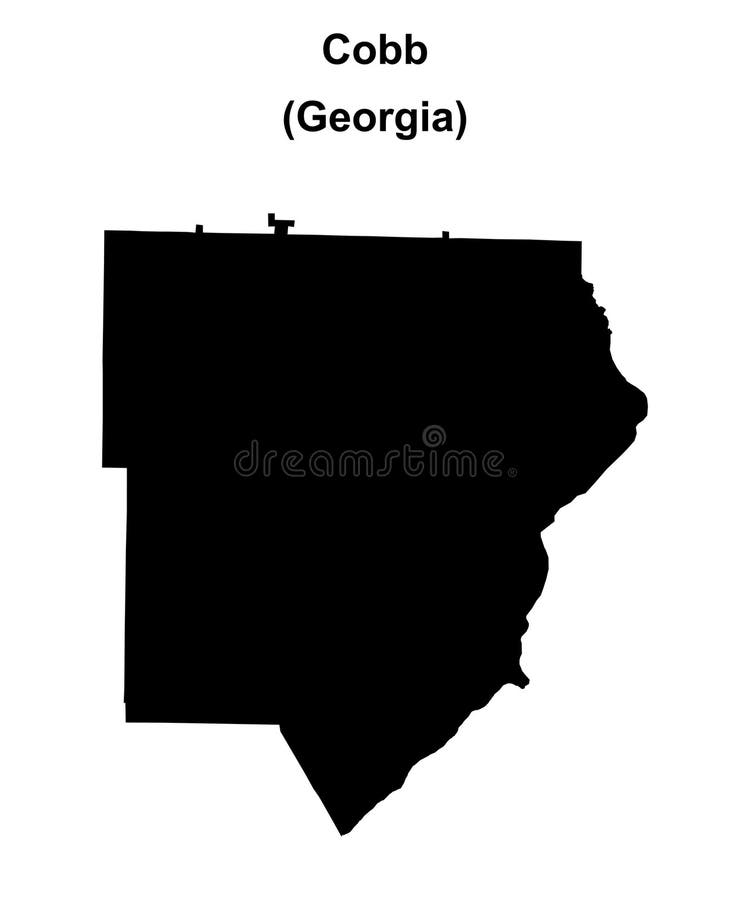 Cobb outline map stock vector. Illustration of template - 357891237