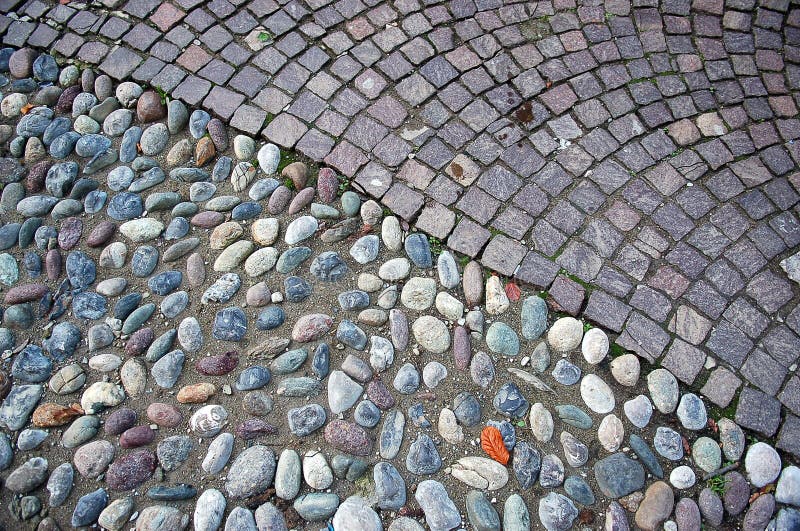 Cobble and Granite Pavement Texture Stock Photo - Image of footpath ...