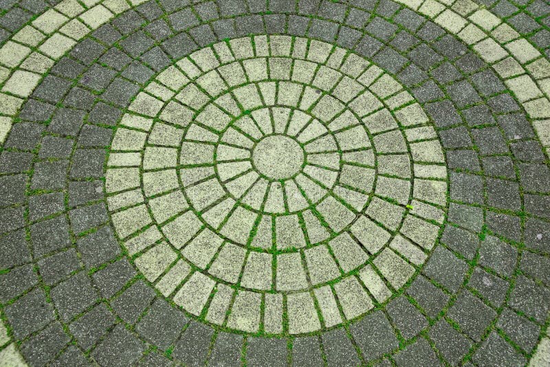Cobble Road Round Pattern Of A Stone Street Pavement Stock Photo ...