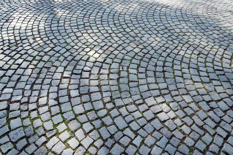 Cobble stone pavement stock photo. Image of gray, pavement - 259829330