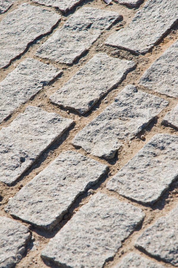 Cobble stone road pattern stock photo. Image of construction - 29325706