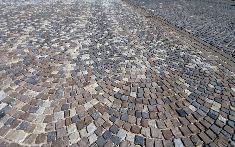 Cobble Stone Street Pattern, Budapest, Hungary Stock Image - Image of ...