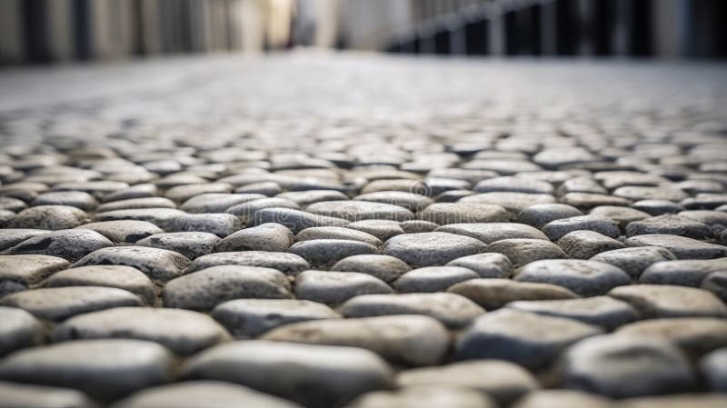 Cobble Stone Texture with a Shallow Depth of Field for Perspective ...
