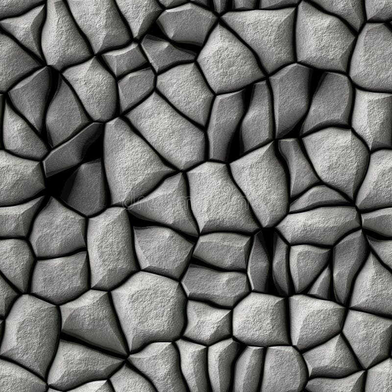 Cobble Stones Irregular Mosaic Pattern Seamless Background - Pavement ...