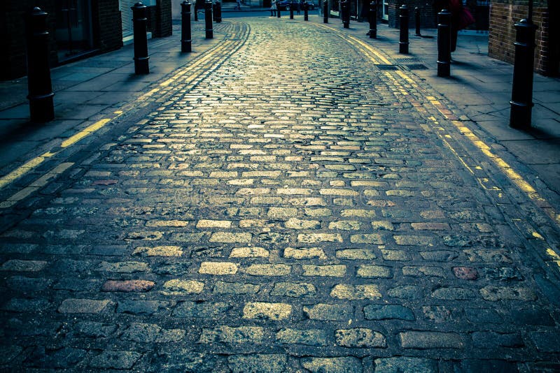Cobbled Lane London stock photo. Image of cobbled, road - 50557574