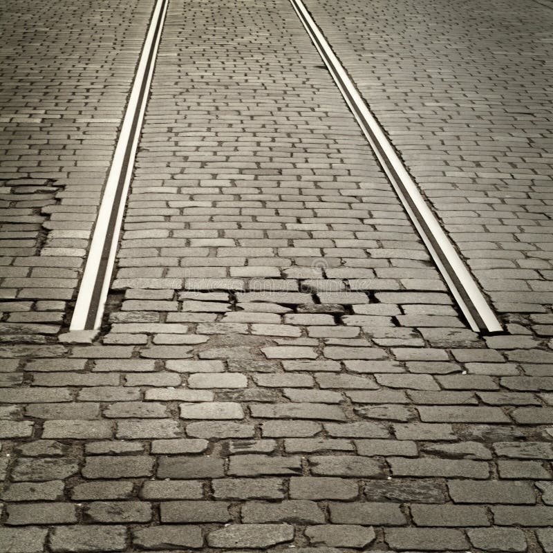 Cobbled road stock image. Image of transport, cobbled, industrial - 506843