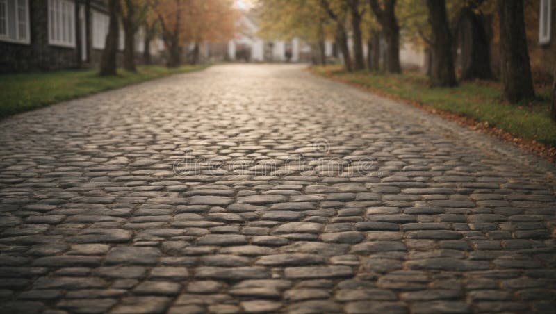 A Textured Cobbled Stone Pathway, Ideal for Creating Rustic-themed ...