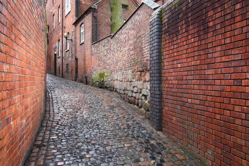Cobbled street stock image. Image of cobbles, cobblestone - 13434863