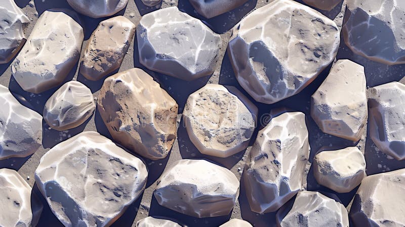 Cobbles, Boulders, and Gray Stones Made of Rocks Stock Image - Image of ...