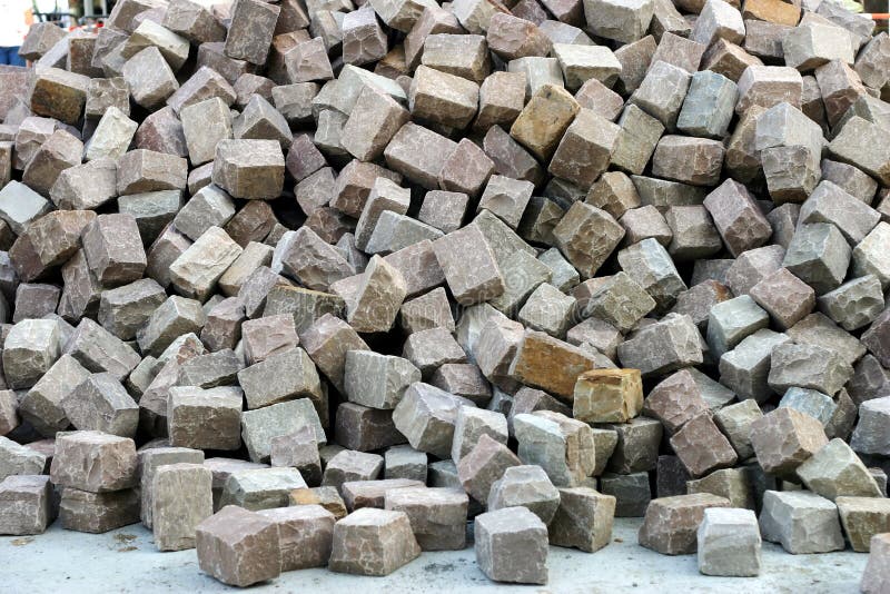 Cobbles heap stock photo. Image of pavement, street, cobblestone - 1286728